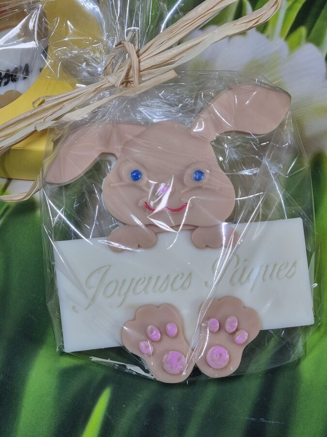 Fondant de pâques lapin "joyeuse pâques" - collection pâques - Les ...