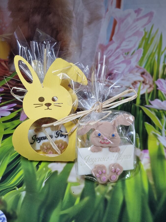 Fondant de pâques lapin "joyeuse pâques" - collection pâques - Les ...